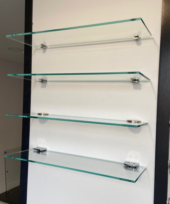 Custom size glass shelf