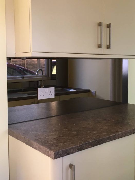 Bronze Mirror Kitchen Splashback UAGlass Norwich