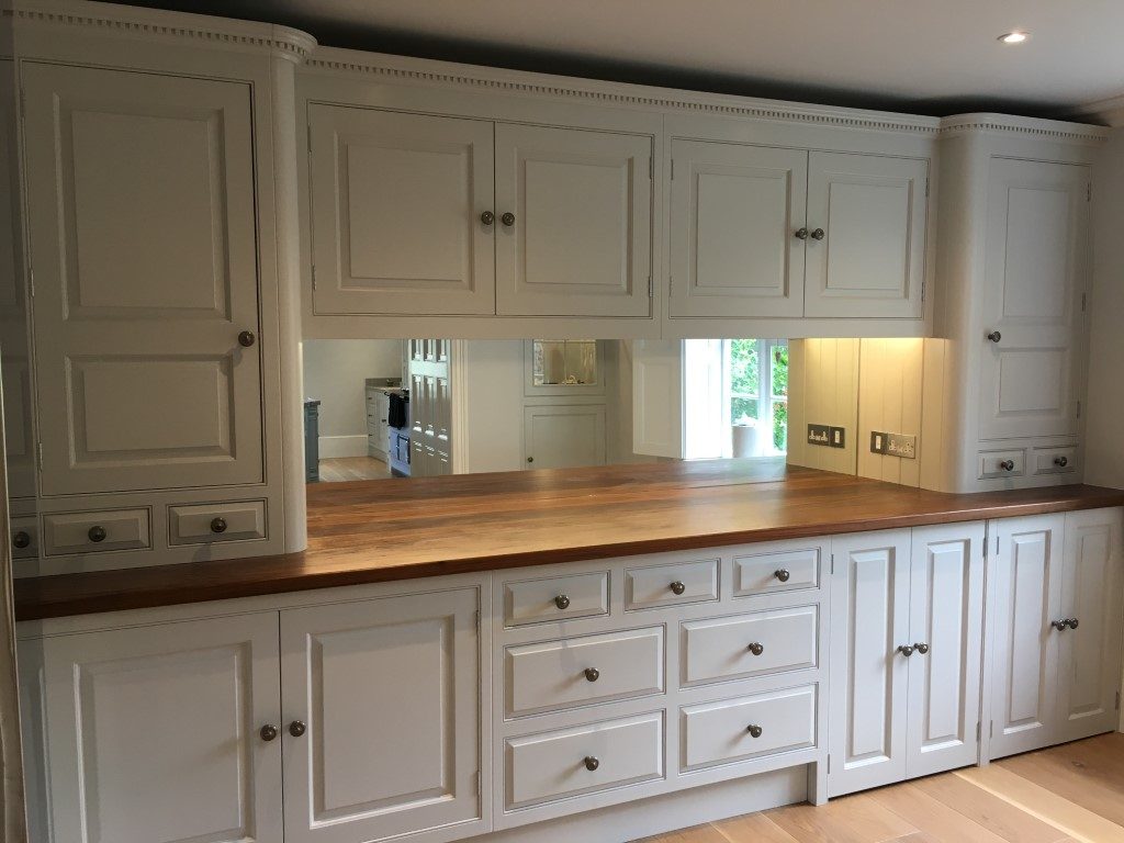 Mirror Glass Splashbacks - Antique mirror Bronze kitchen splashback